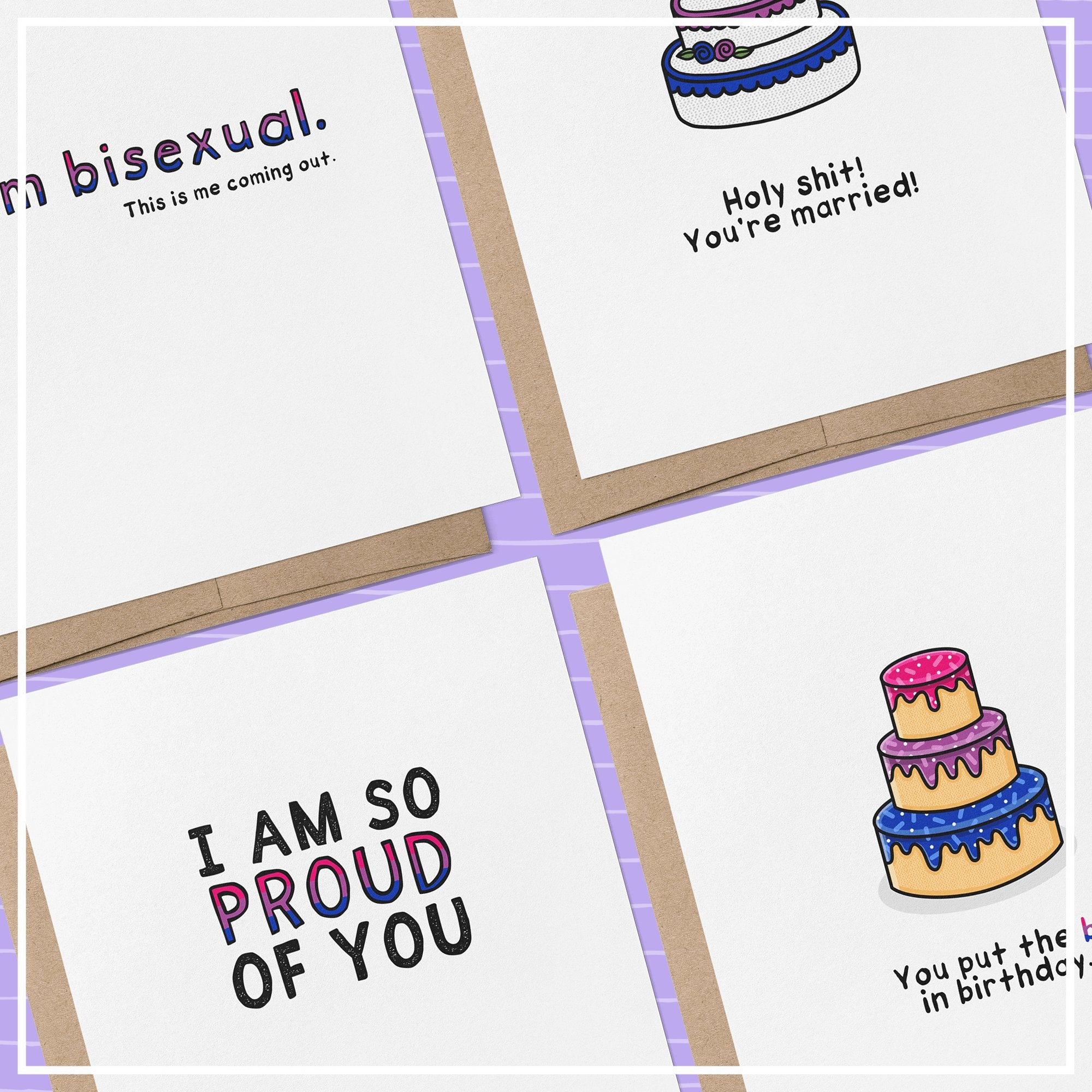 Bisexual Cards | LGBTQ+ Greeting Cards and Gifts | That Queer Card Co