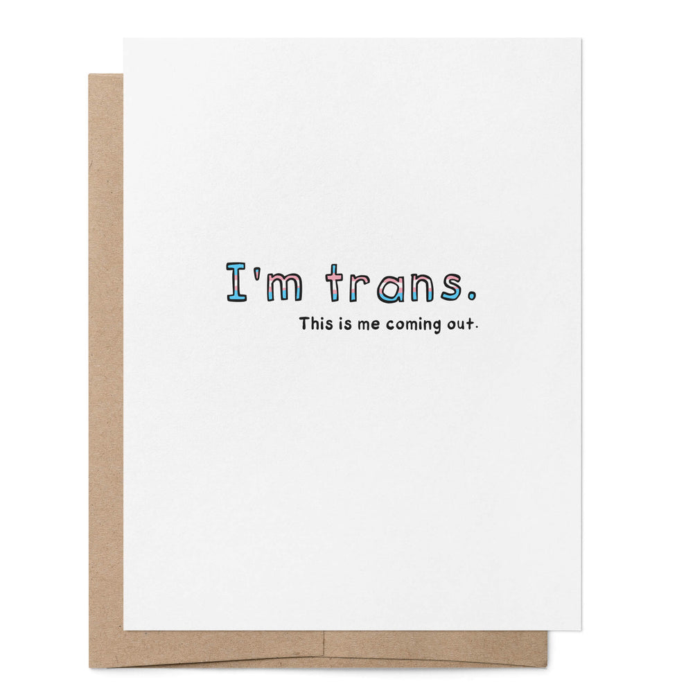 Trans Coming Out LGBTQ+ Greeting Card | That Queer Card Co